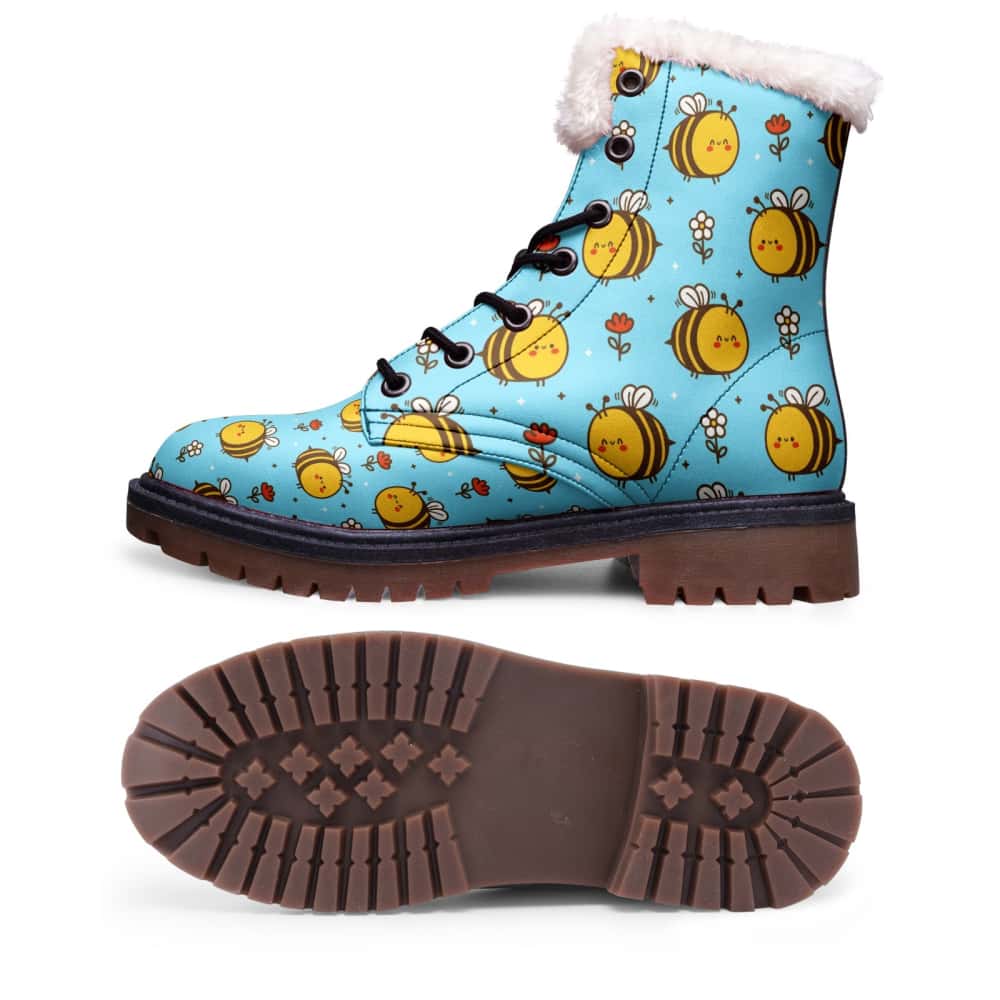 Bumblebee Fur Chukka Boots - Free Shipping - Projects817 Llc ...