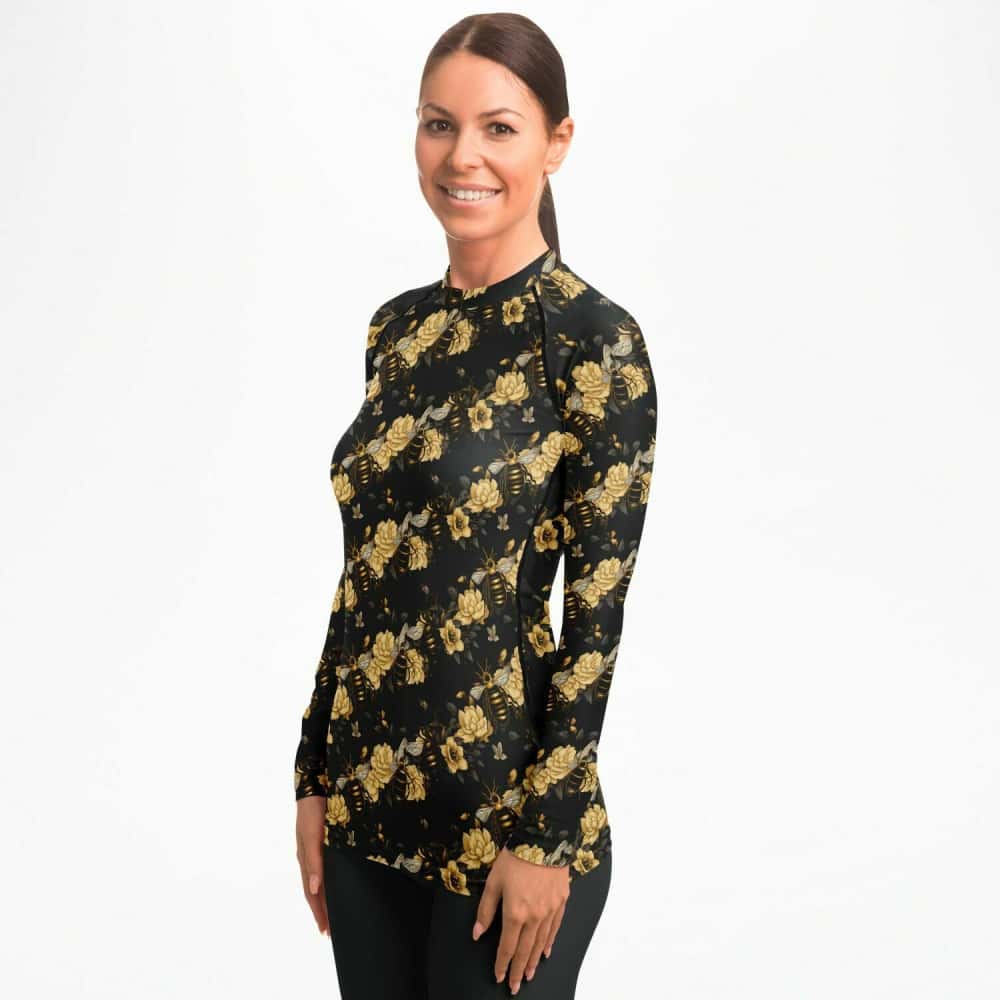 Gothic Bee Rashguard - Free Shipping - Projects817 Llc - Projects817 LLC