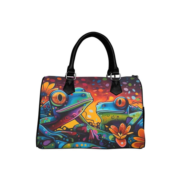 Frogs Boston Handbag - Free Shipping - Projects817 Llc - Projects817 LLC